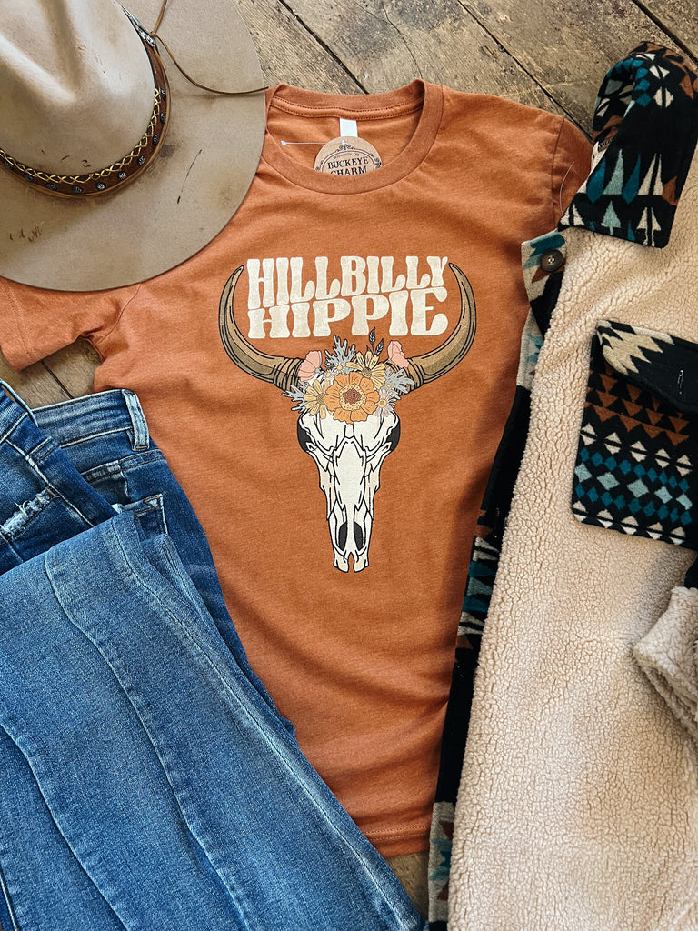 HILLBILLY HIPPIE Tee | The Buckeye Charm